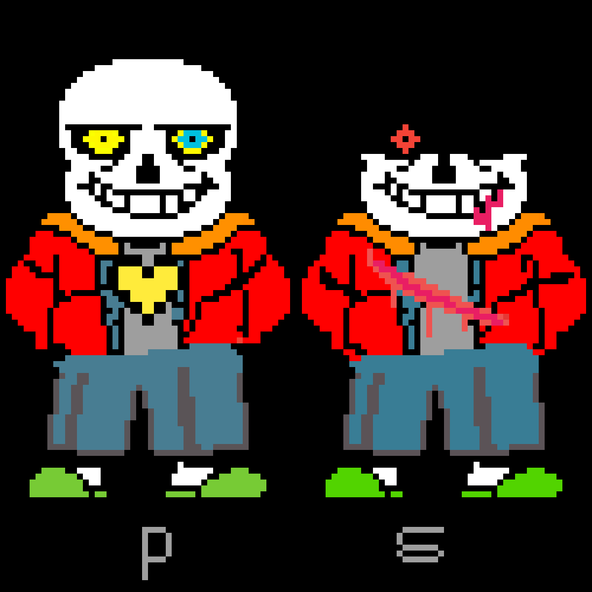 Pixilart - Geno V S Pasa underflare by 65keL