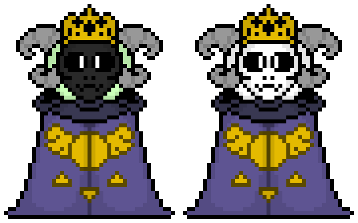 Pixilart - [Nightfall] "Overlord Asriel" Overworld Sprites Preview by ...