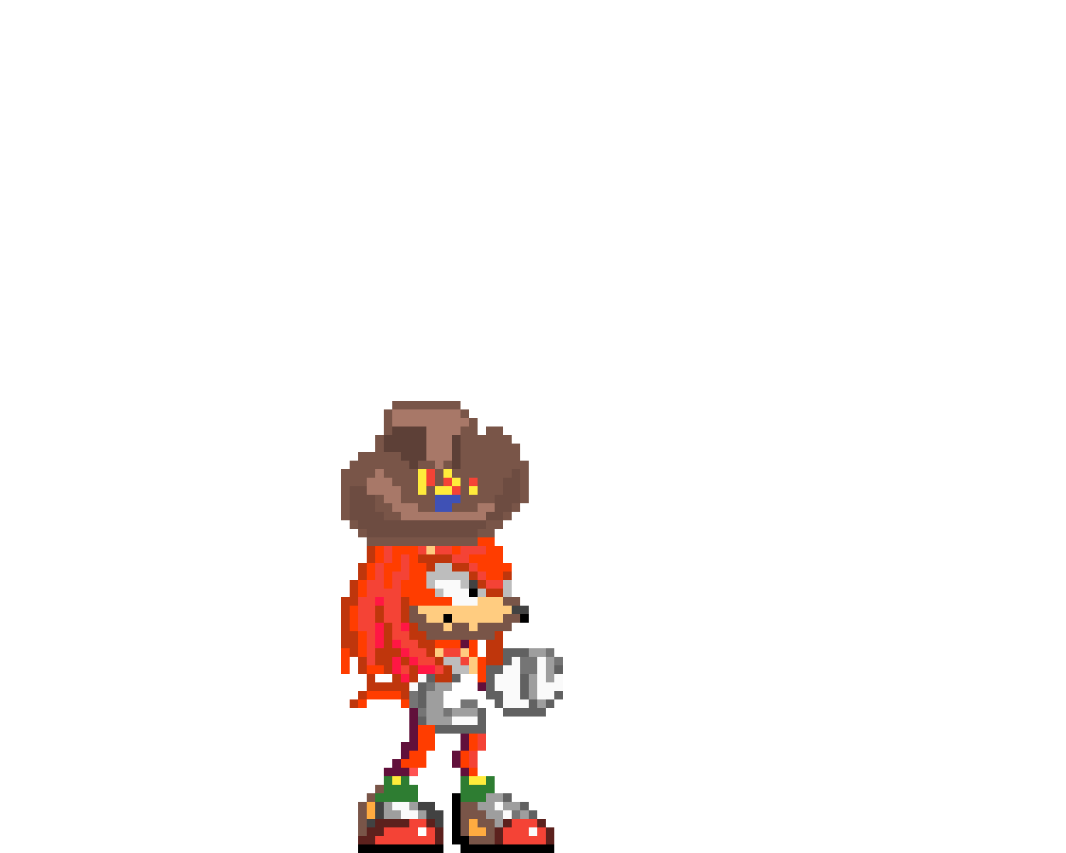 Pixilart - Knuckles ova edition by I-cant-draw-E