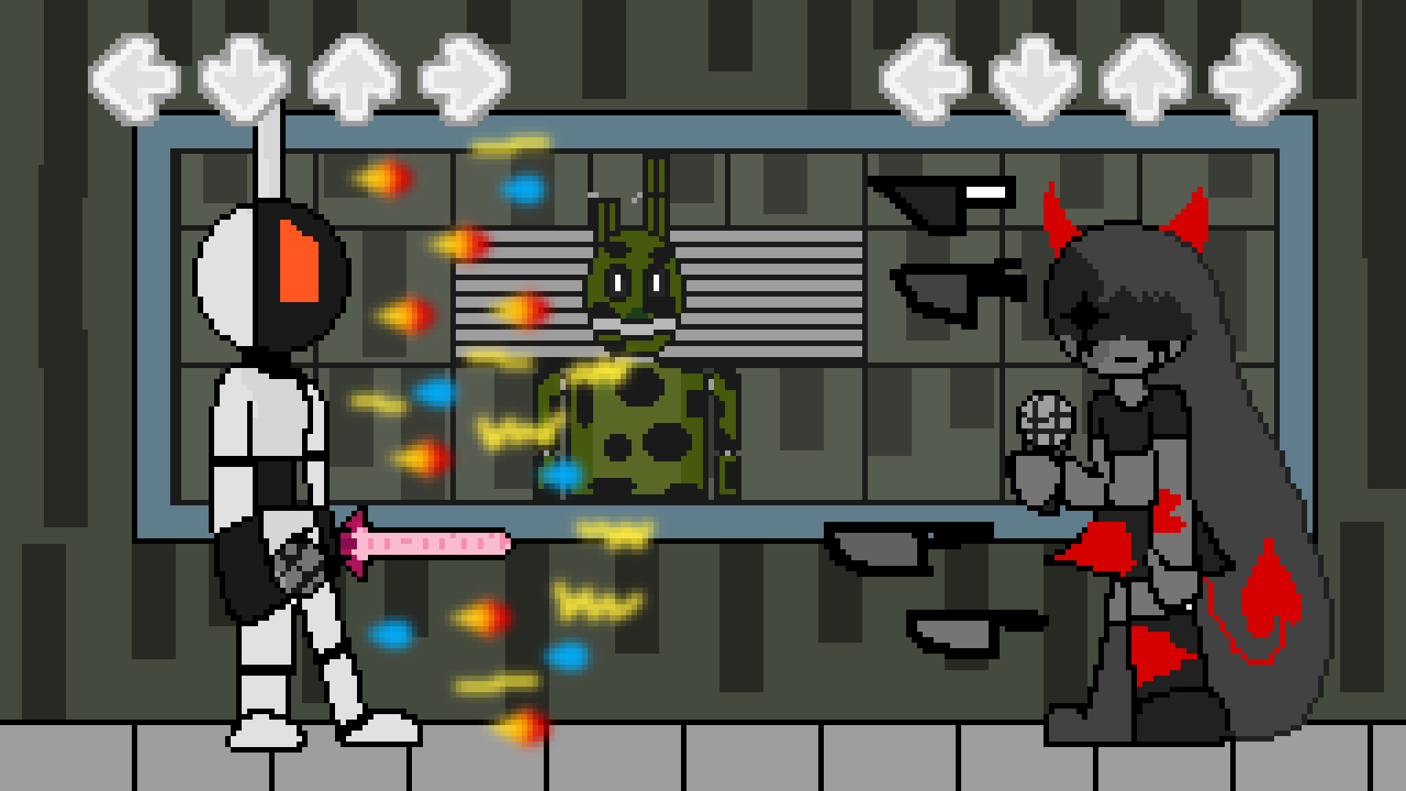 Pixilart - FNF base collab v by TV-Rabbit