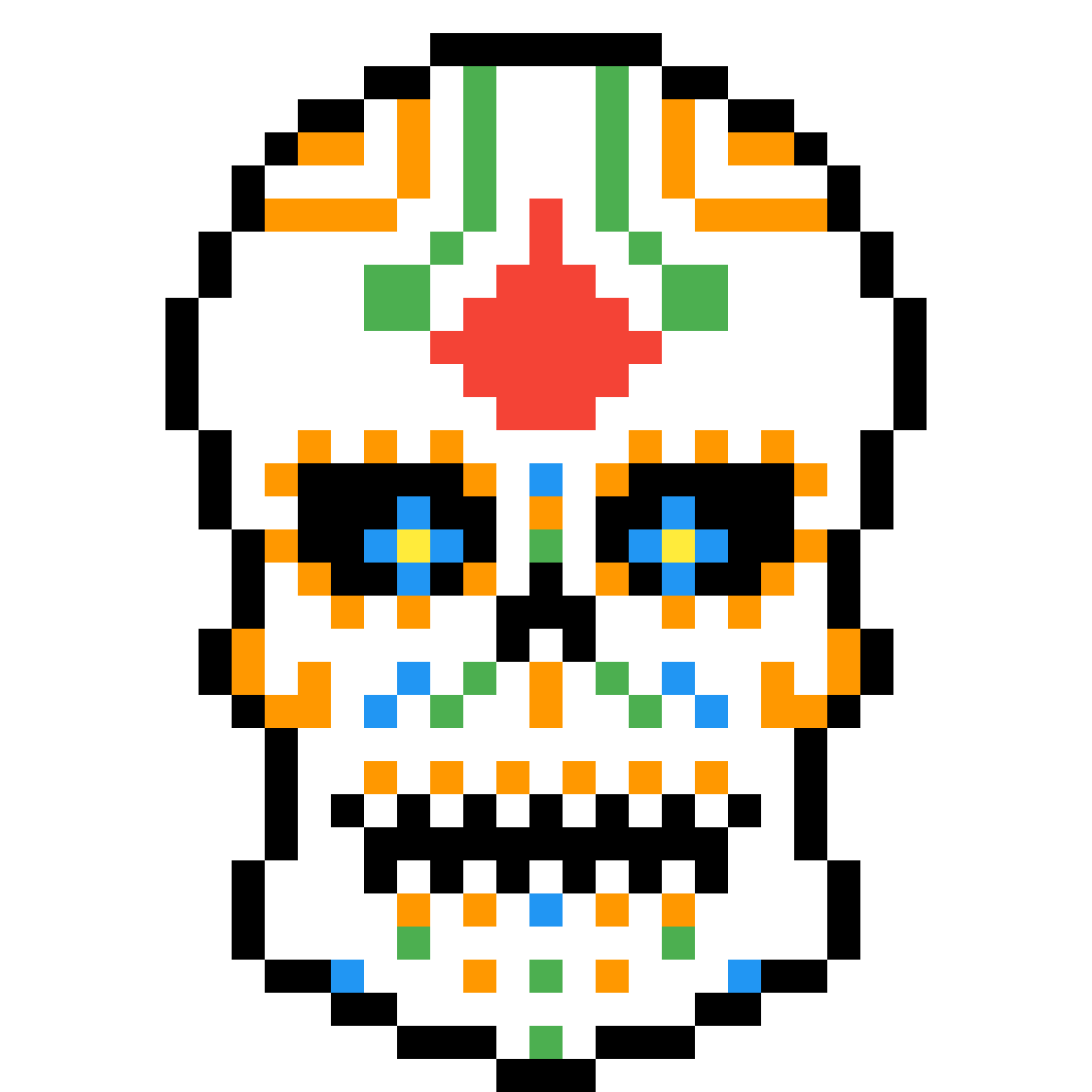 Pixilart - Sugar Skull by DrNintendroid