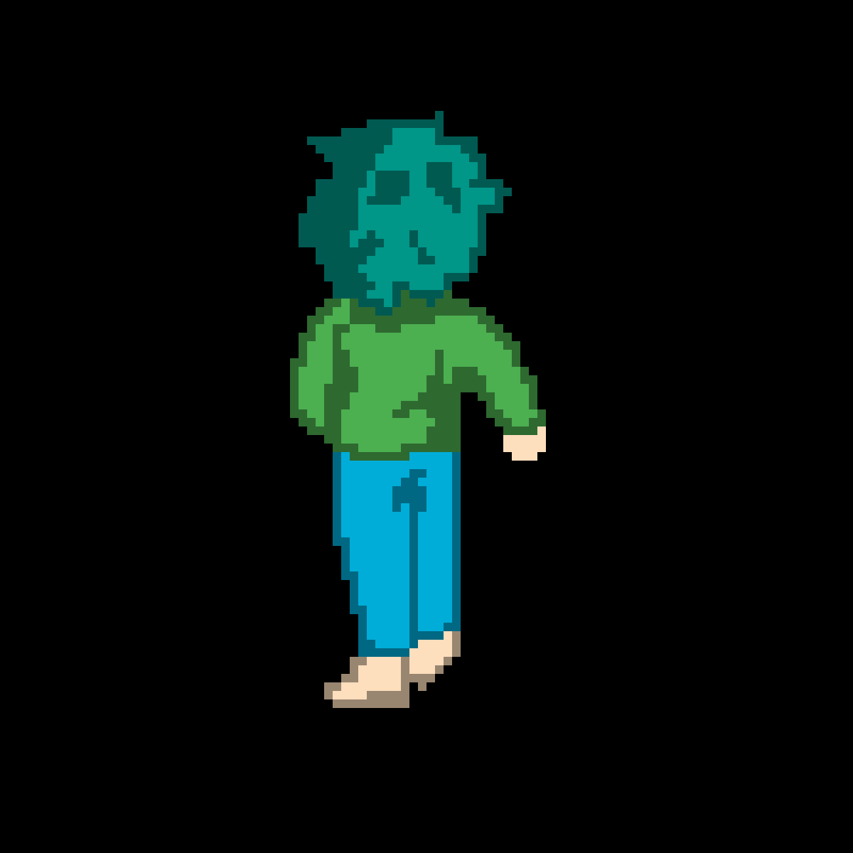 Pixilart - Walking animation (back) by JaySlept