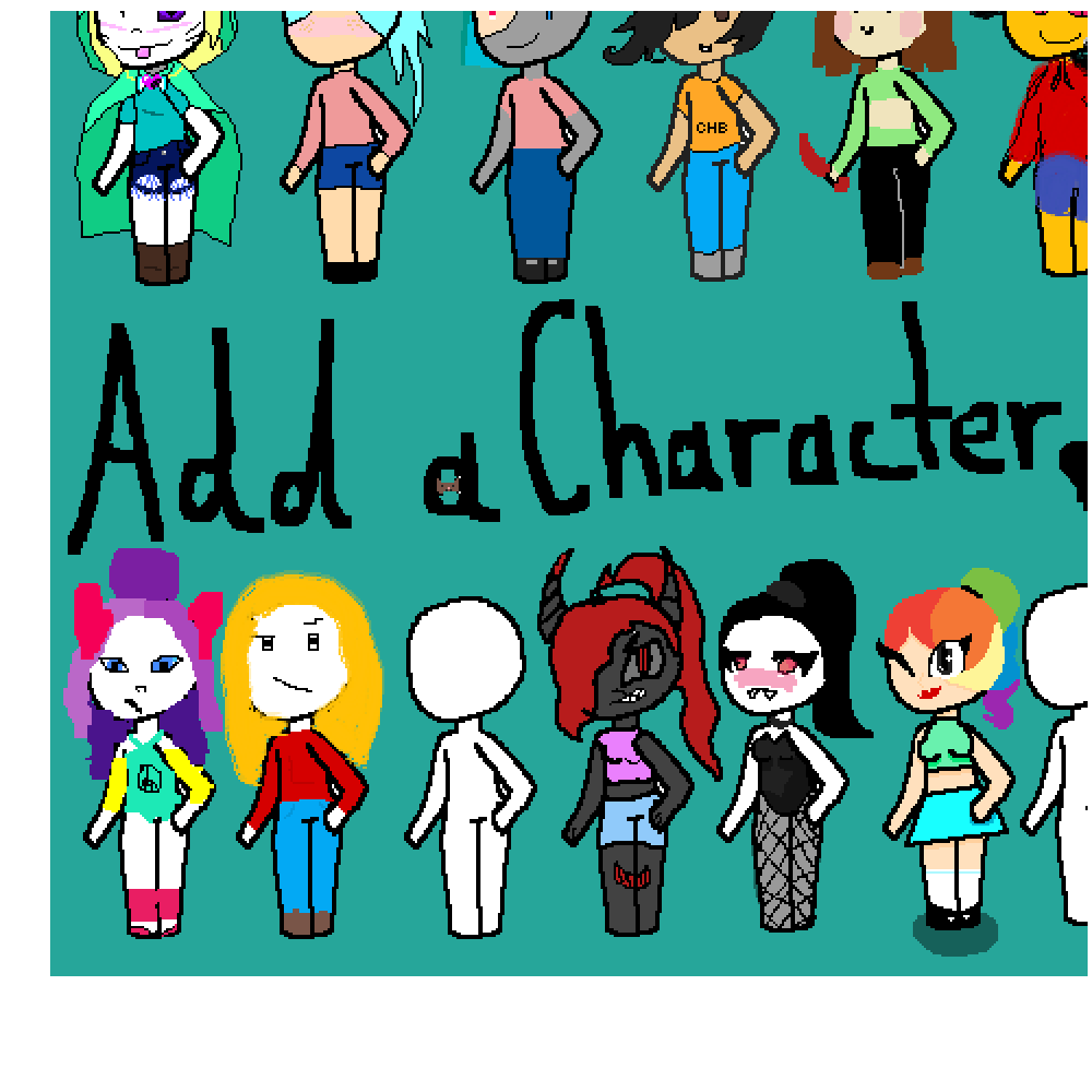 Editing Character collab - Free online pixel art drawing tool - Pixilart