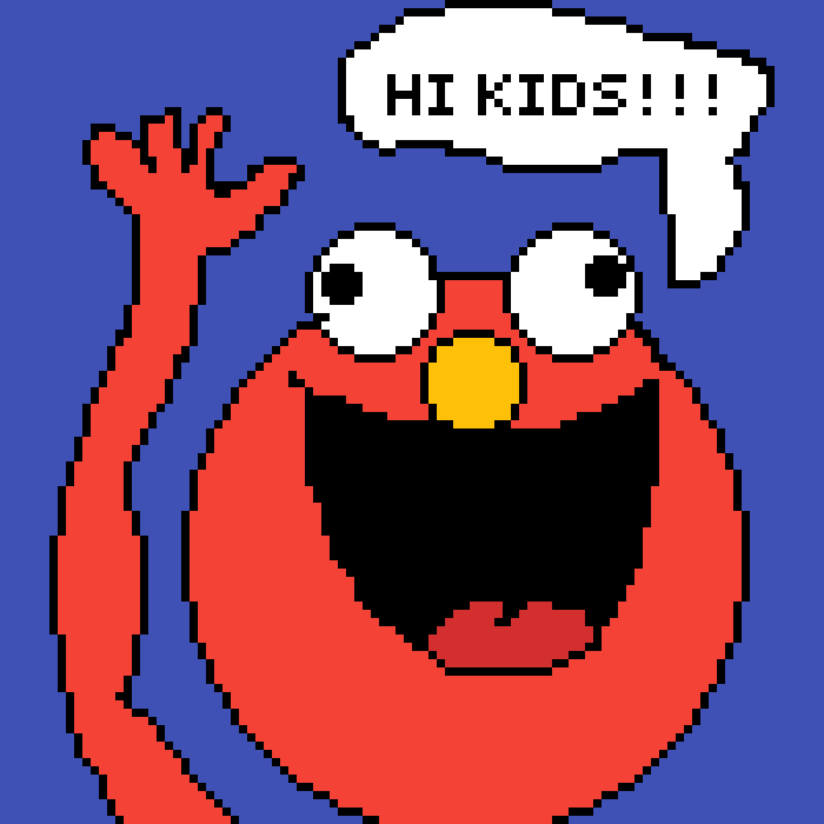 Editing elmo - Free online pixel art drawing tool - Pixilart