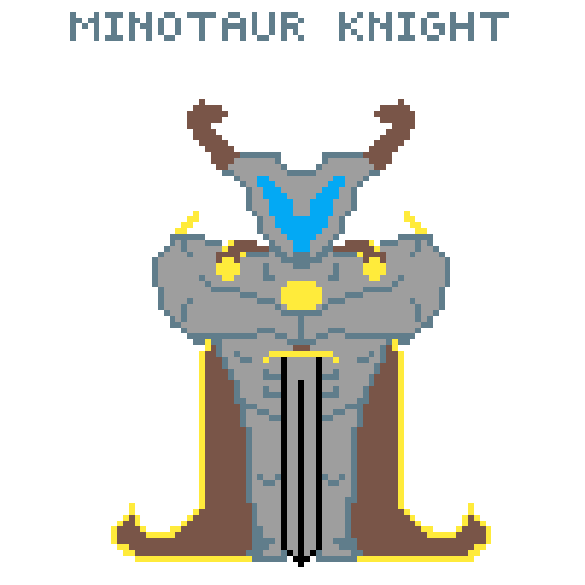 Editing Minotaur Knight - Free online pixel art drawing tool - Pixilart