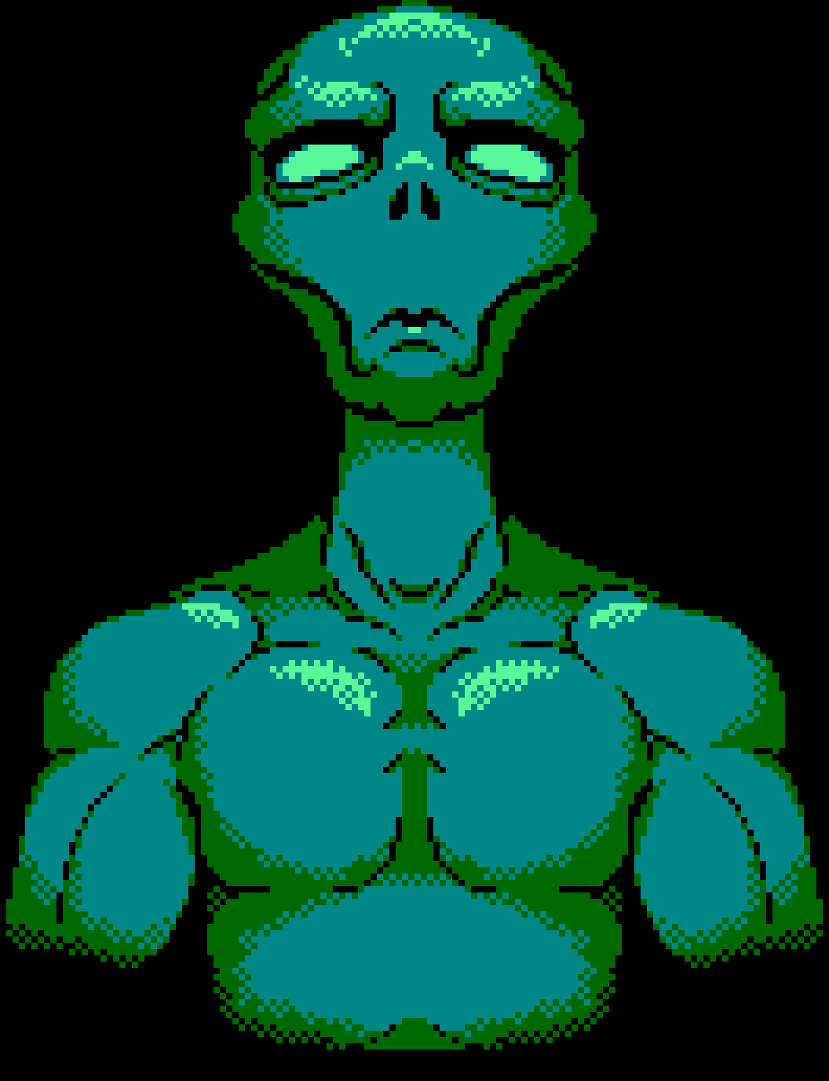 Pixilart - Jacked Alien by Mega-Artist