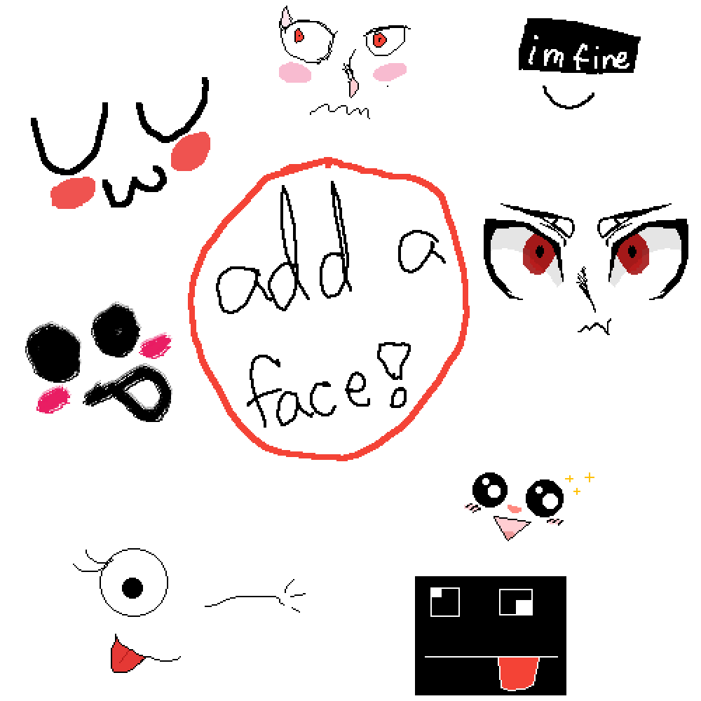 Editing Make a face - Free online pixel art drawing tool - Pixilart