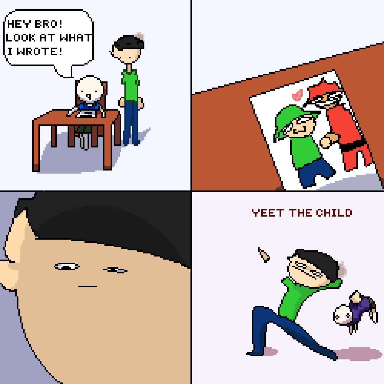 Pixilart - Yeet the child by Lambert0514