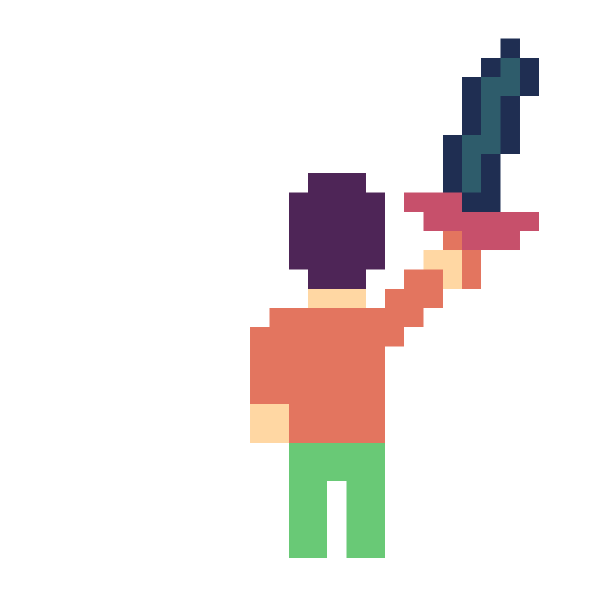 Pixilart - sword man by alice-apple