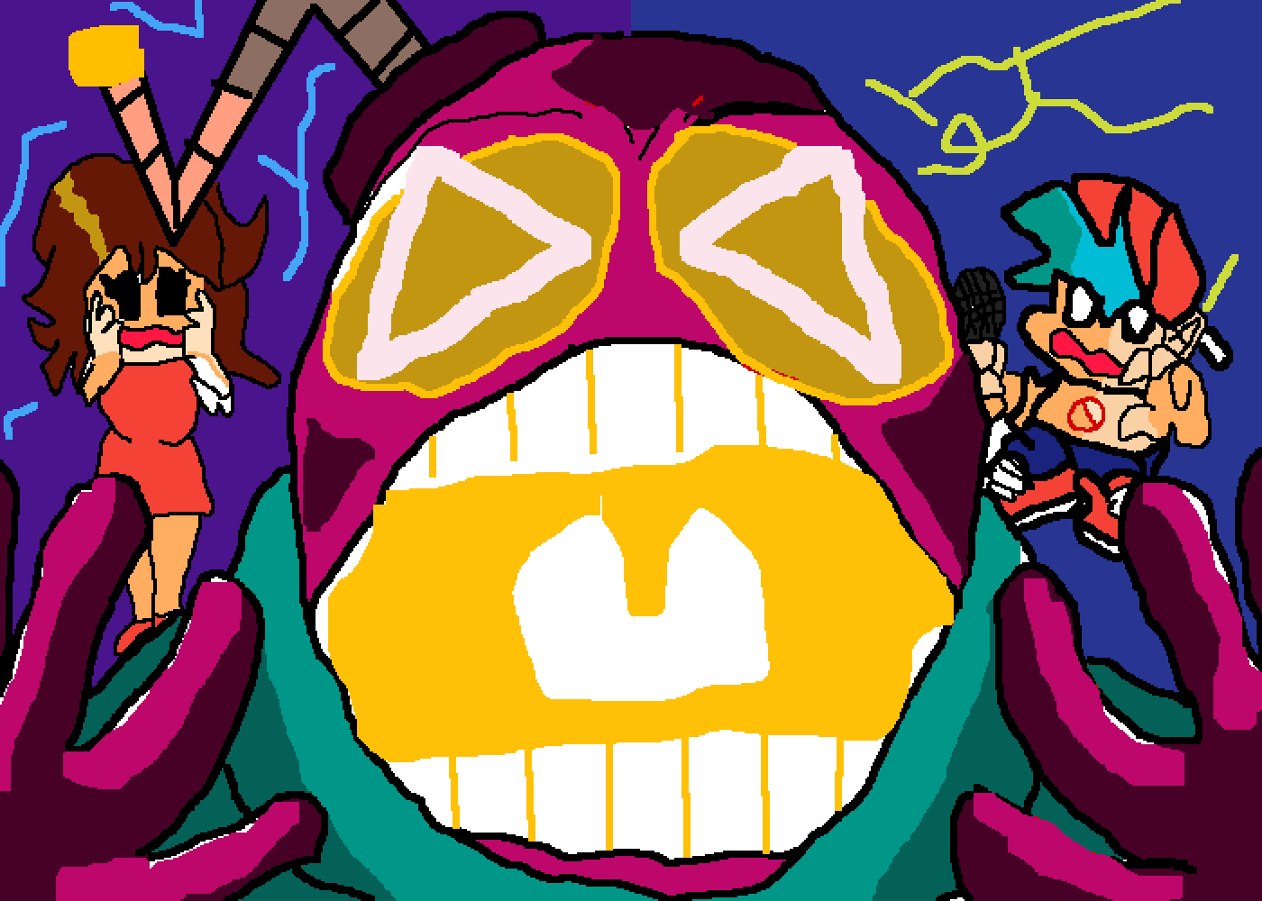 Pixilart - ballistic whitty 2 by Mjak537