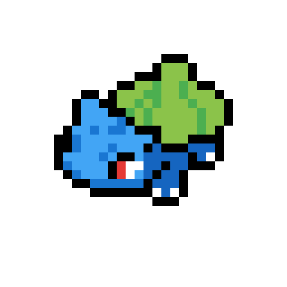 Pixilart - pixel bulbasaur sprite by Champ-Sheep