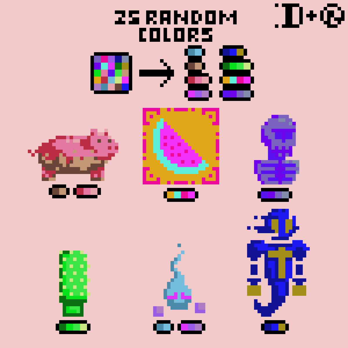 Pixilart - 25 Random Colors (COLLAB!) by ProphetOfGaster