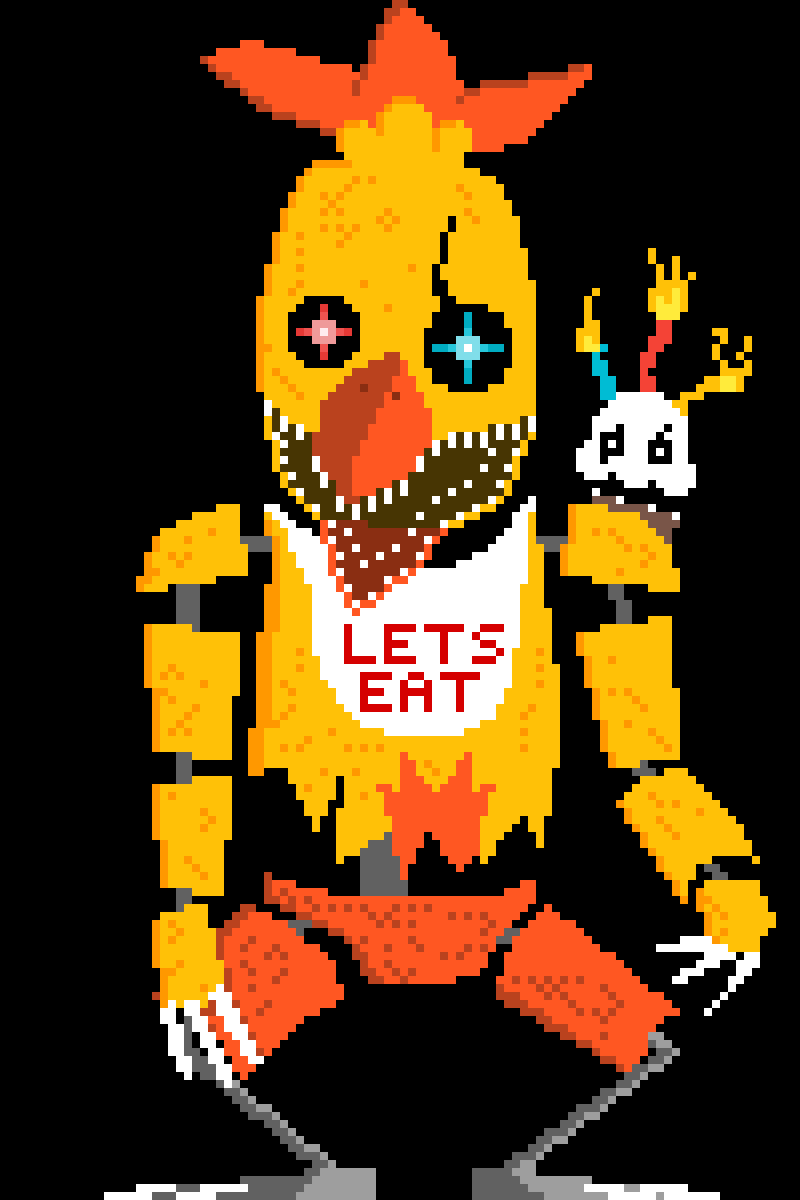 Pixilart - nightmare combusken with nightmare carl the cupcake by ...