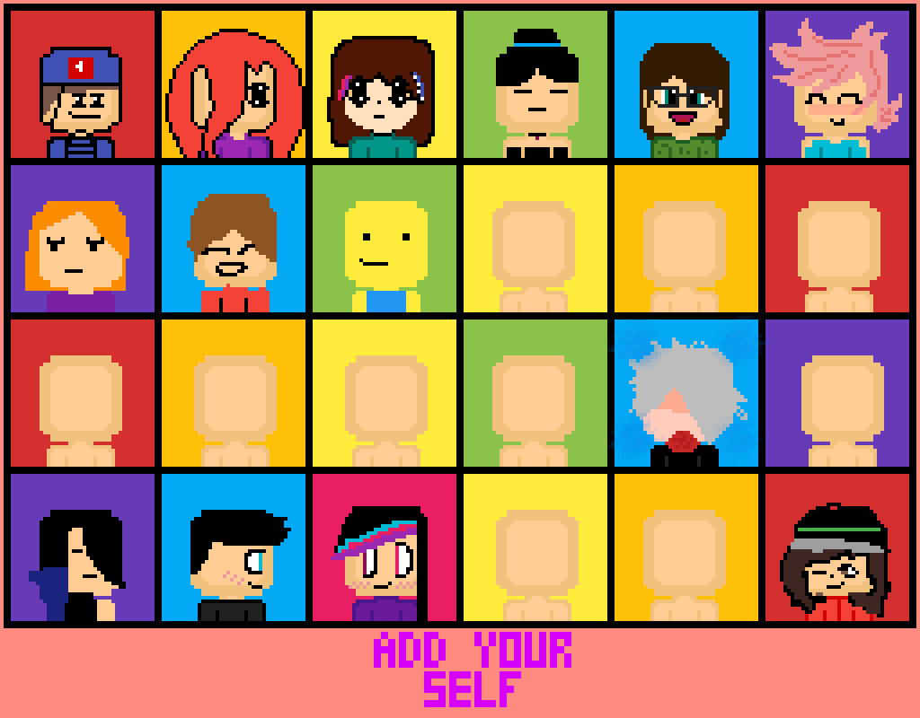Editing add yourself - Free online pixel art drawing tool - Pixilart