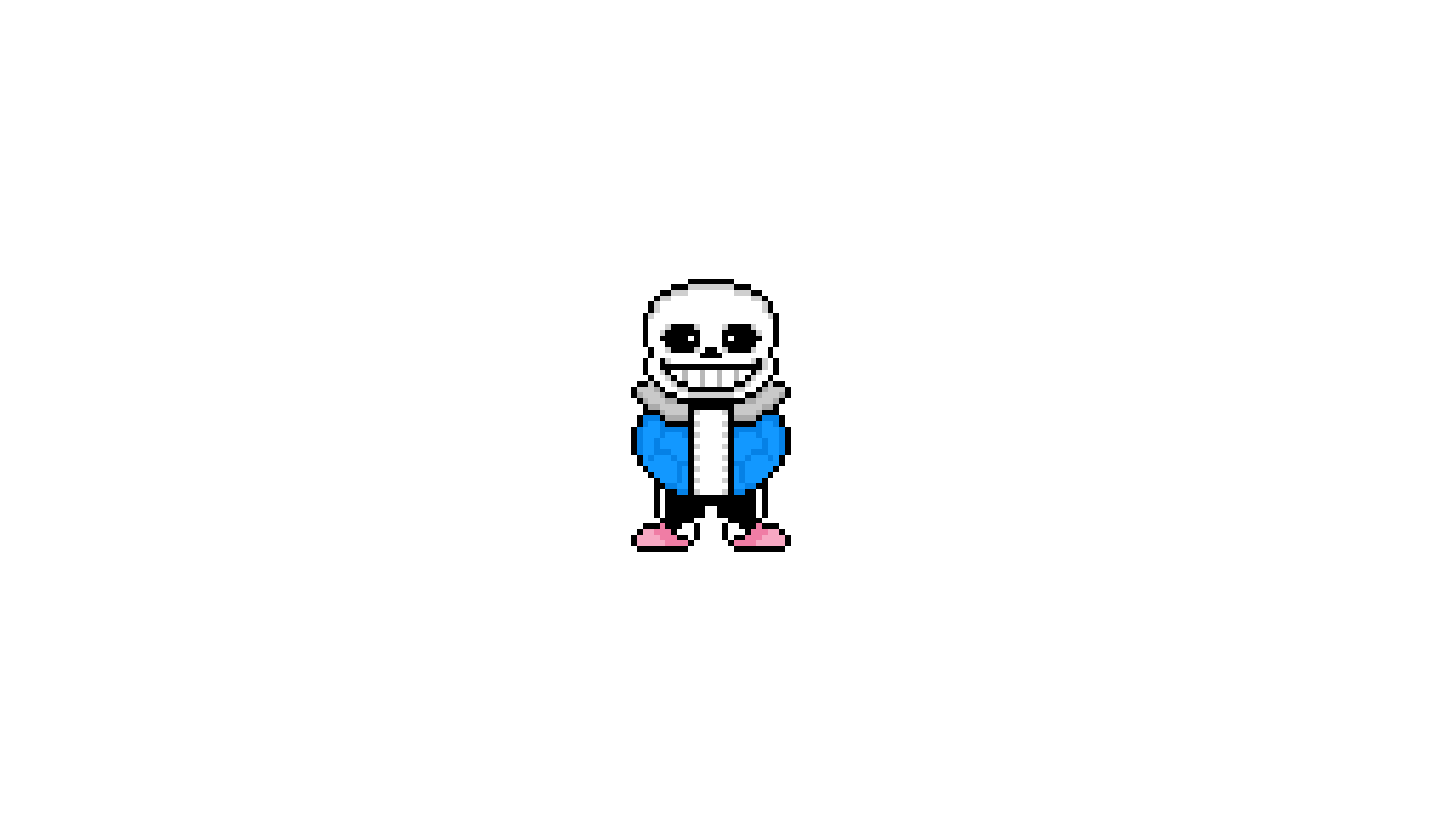 Pixilart - custom overworld sans 2 by BlueboxDude