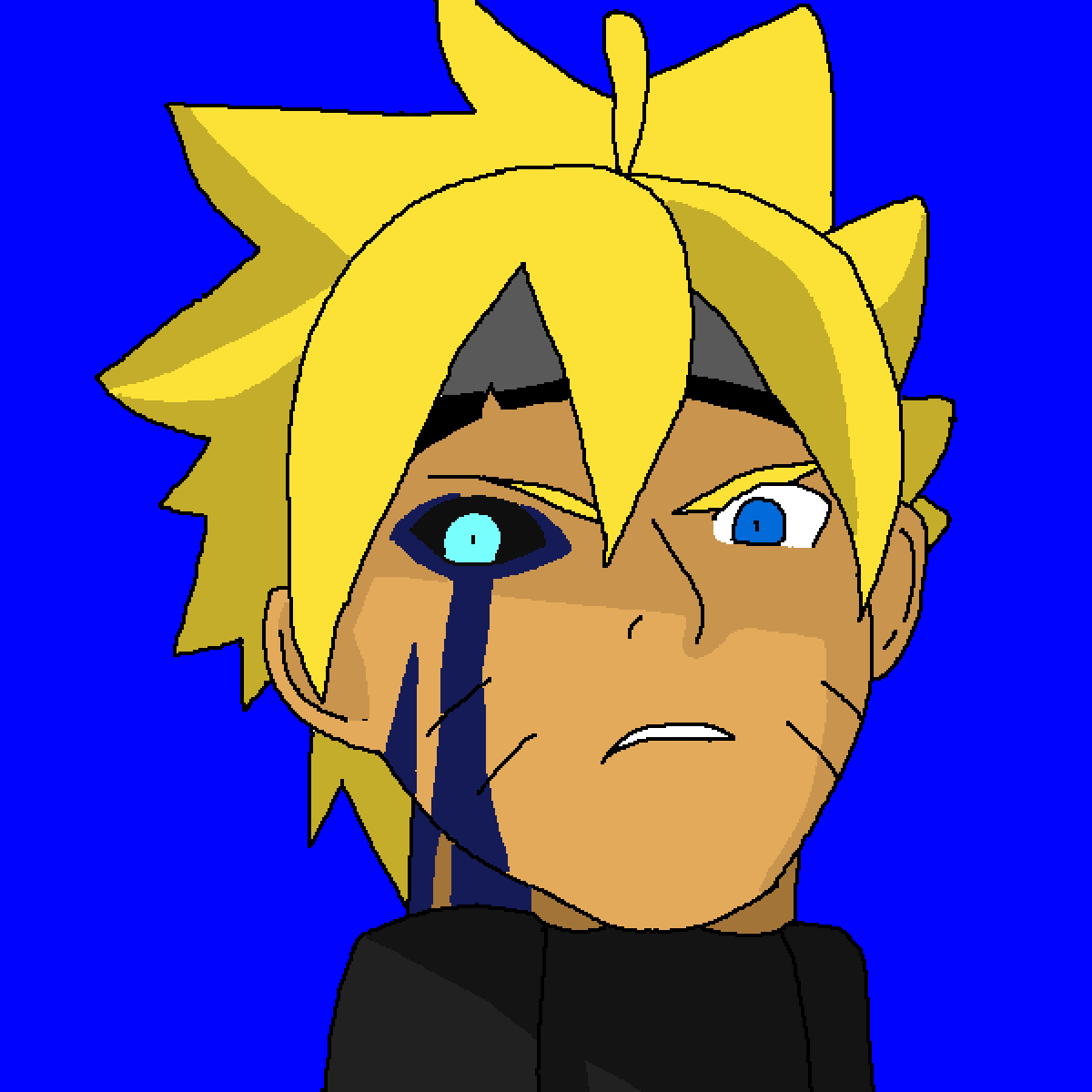 Pixilart - Baruto Uzumaki Base by cash-nasty