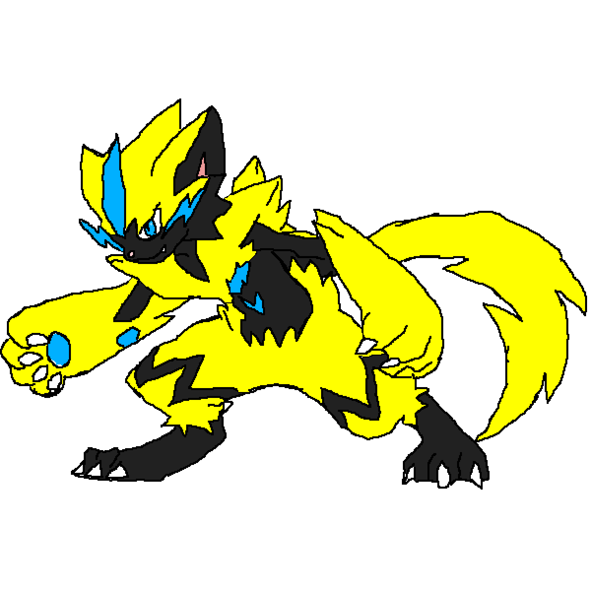 Pixilart - Zeraora by Yuki-Hoshiko