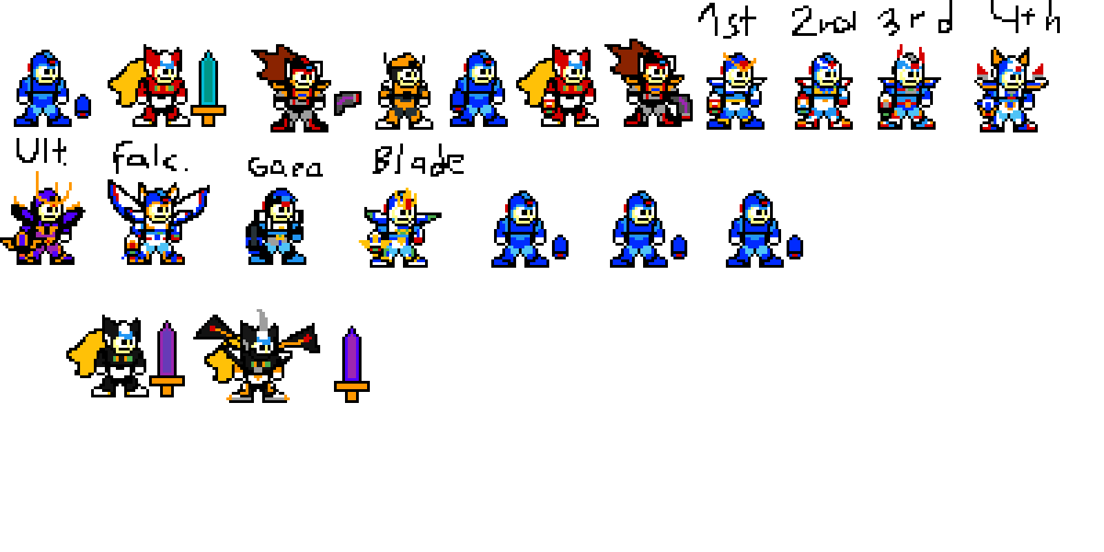 Pixilart - X Series Sprites Ver 3 by Makkusu