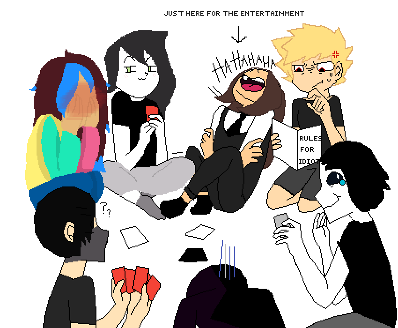 Pixilart - Game night by ColorfulAshley