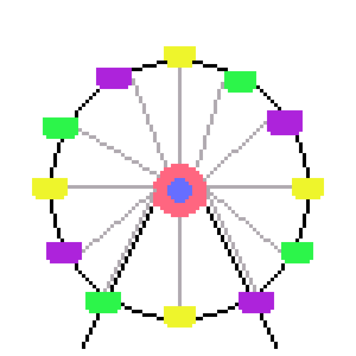Editing ferris wheel - Free online pixel art drawing tool - Pixilart