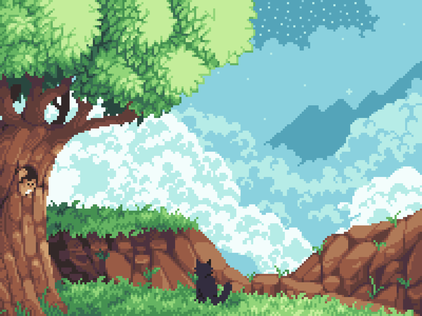 Editing BUFF CAT - Free online pixel art drawing tool - Pixilart