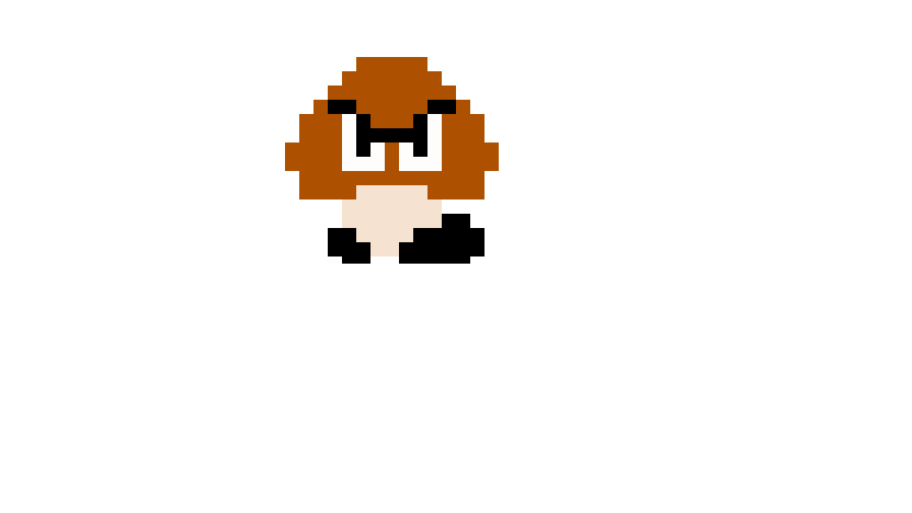 Editing Goomba PixelArt - Free online pixel art drawing tool - Pixilart