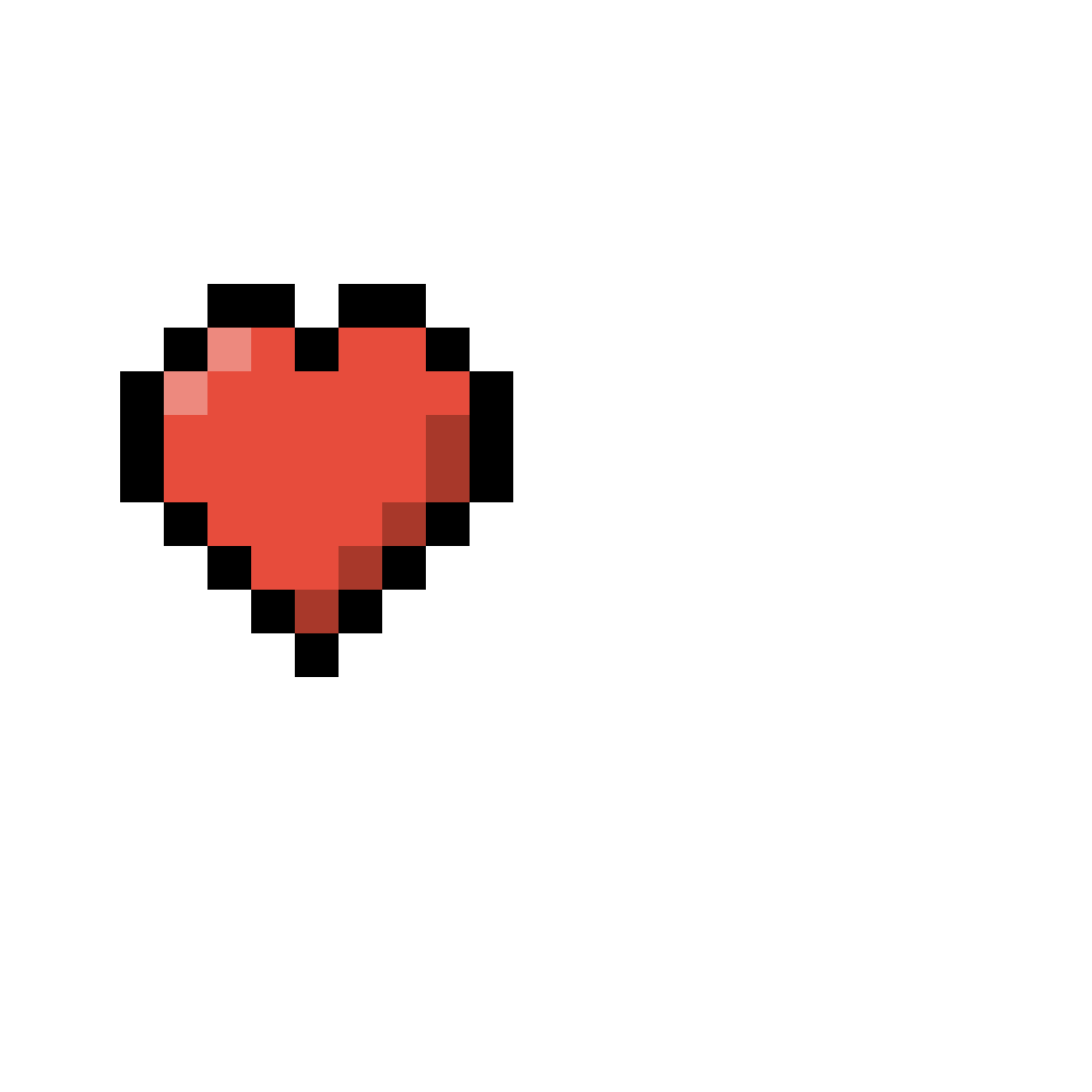 Pixilart - heart by DragonTonic