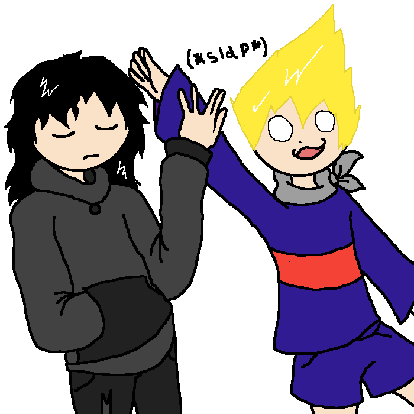 Editing Mic and Aizawa - Free online pixel art drawing tool - Pixilart