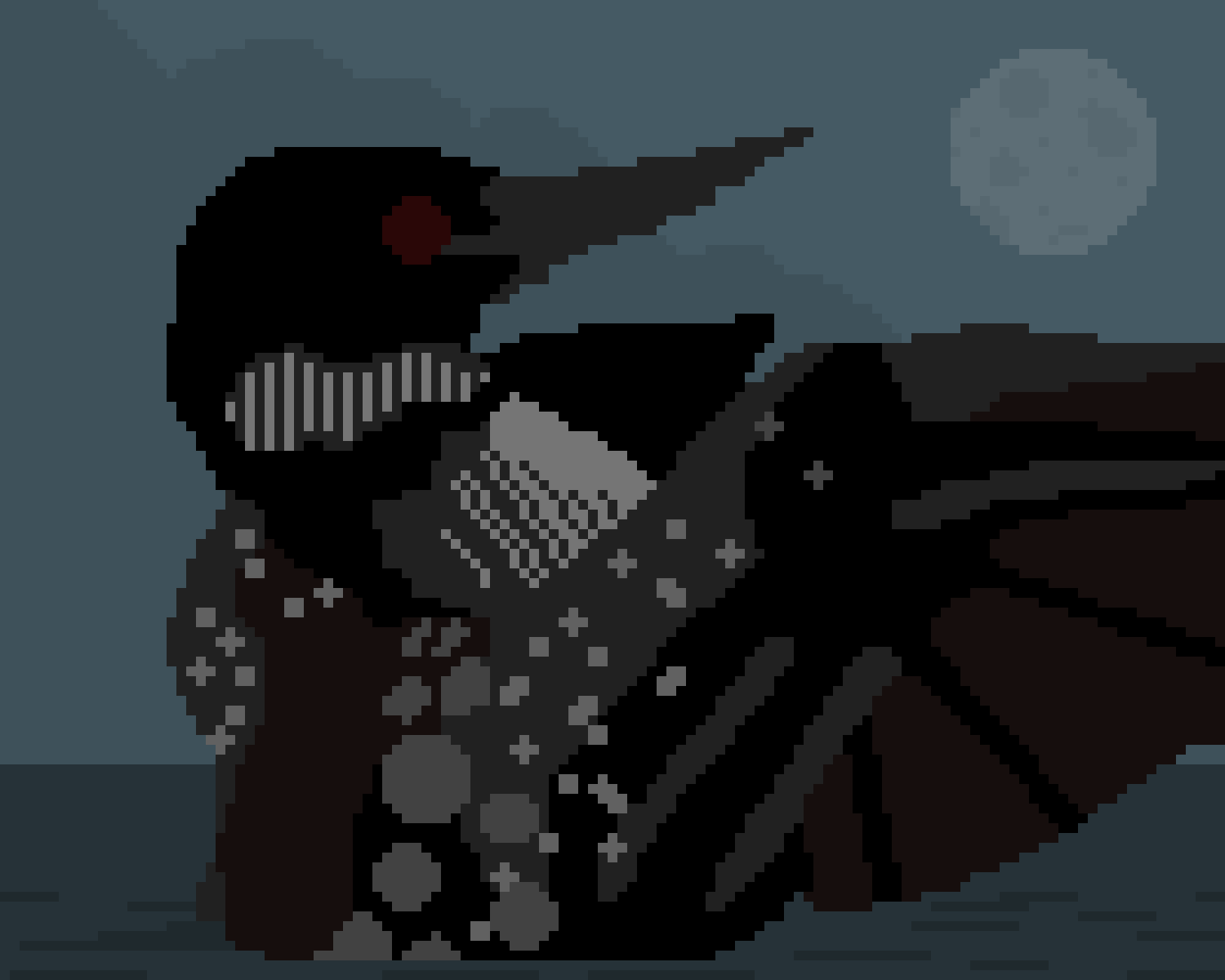 Pixilart - Loon and the moon by Zen-the