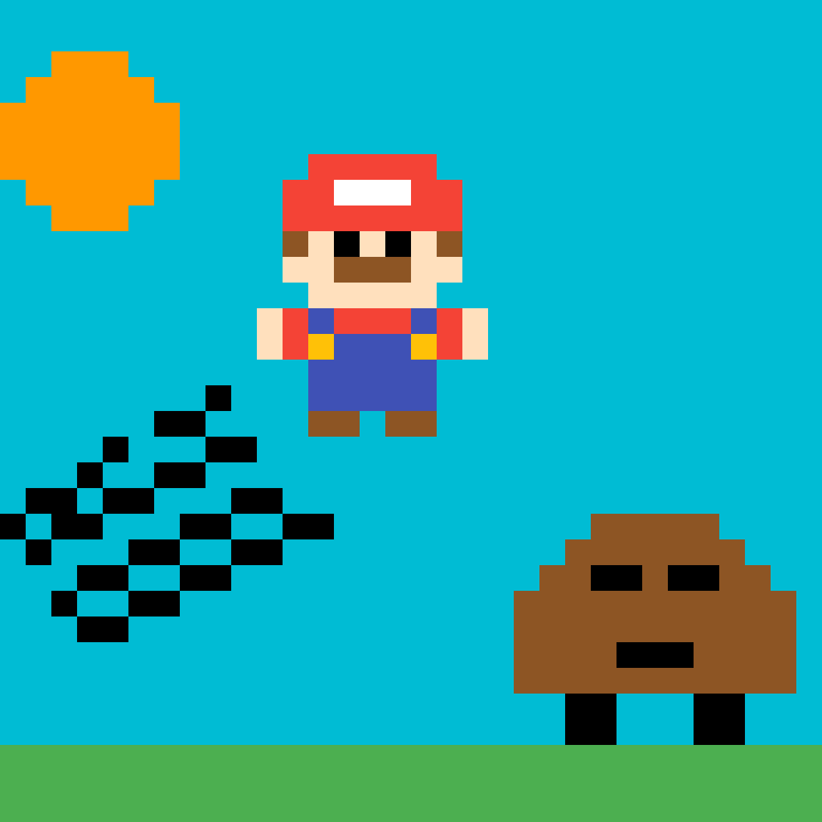 Pixilart - mario throwbacks by monken