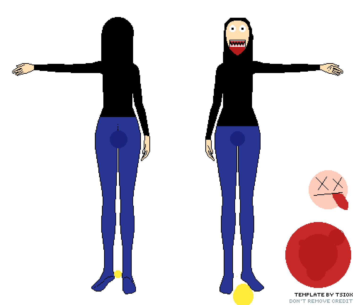 Editing monsters peeing self - Free online pixel art drawing tool ...