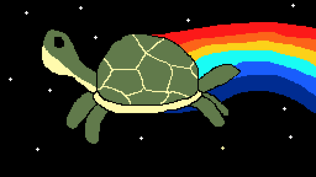 Pixilart - Request for the Rainbow Turtle? by biggestever