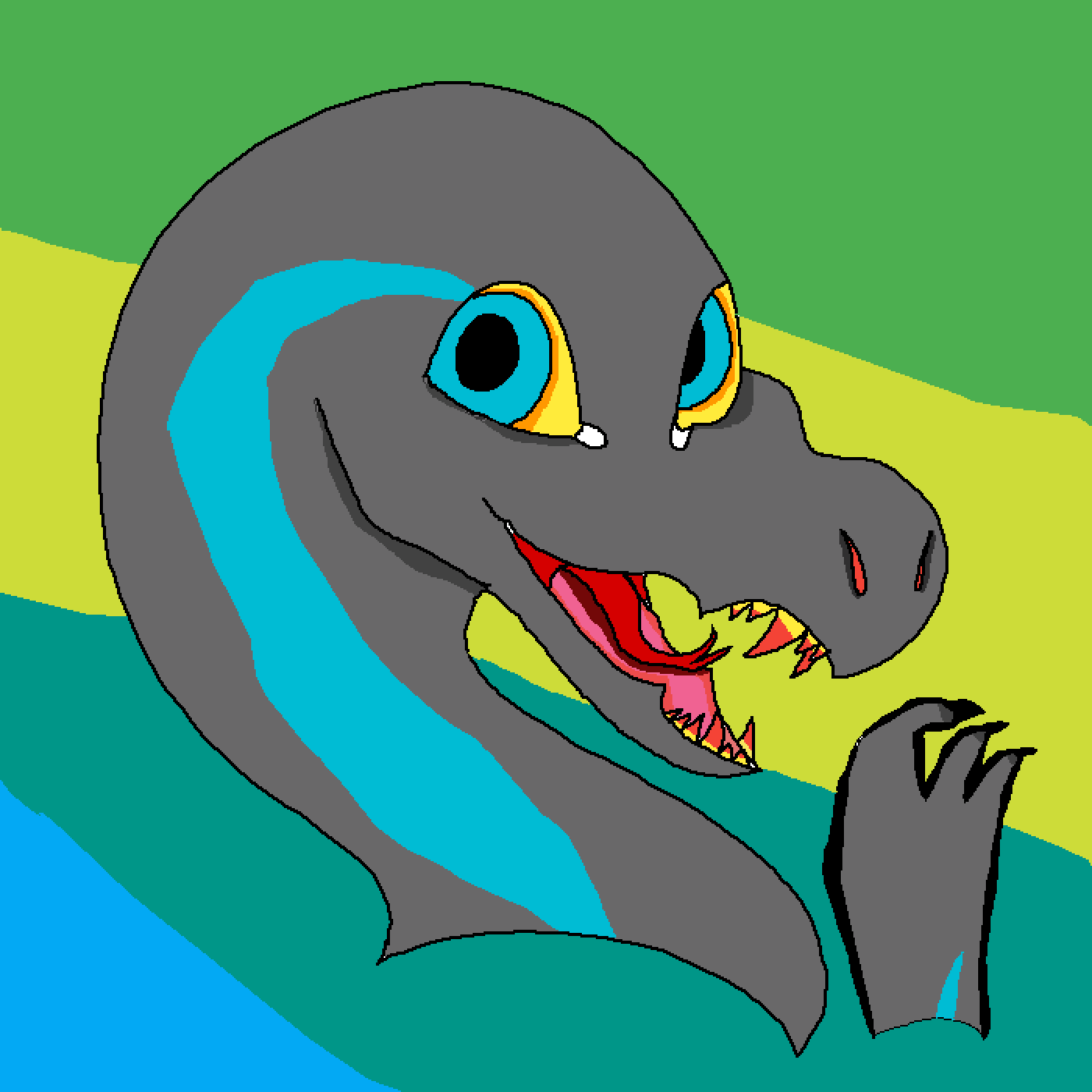 Edición Blue the velociraptor - Herramienta gratuita de dibujo en línea ...