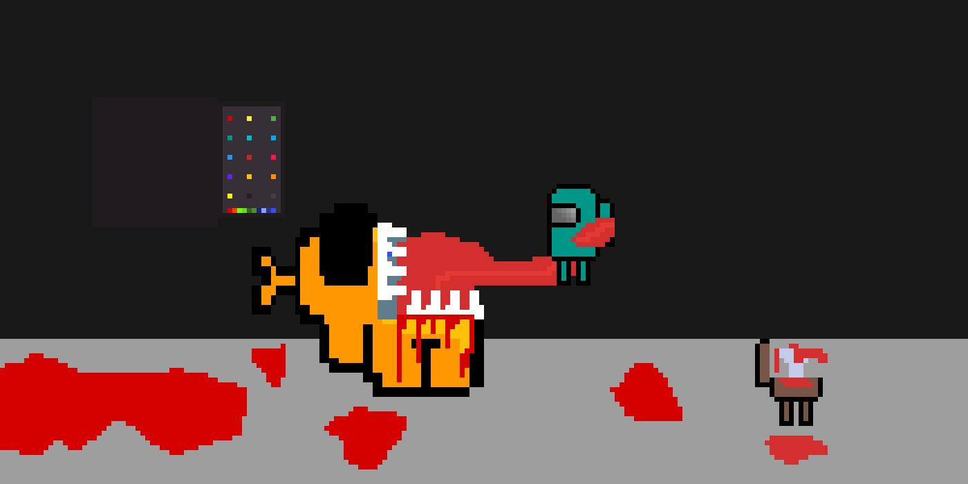 Editing among us attack - Free online pixel art drawing tool - Pixilart