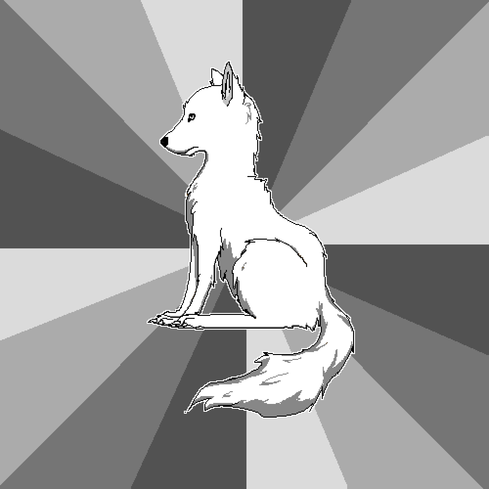 Pixilart - Blank wolf base by Larzali