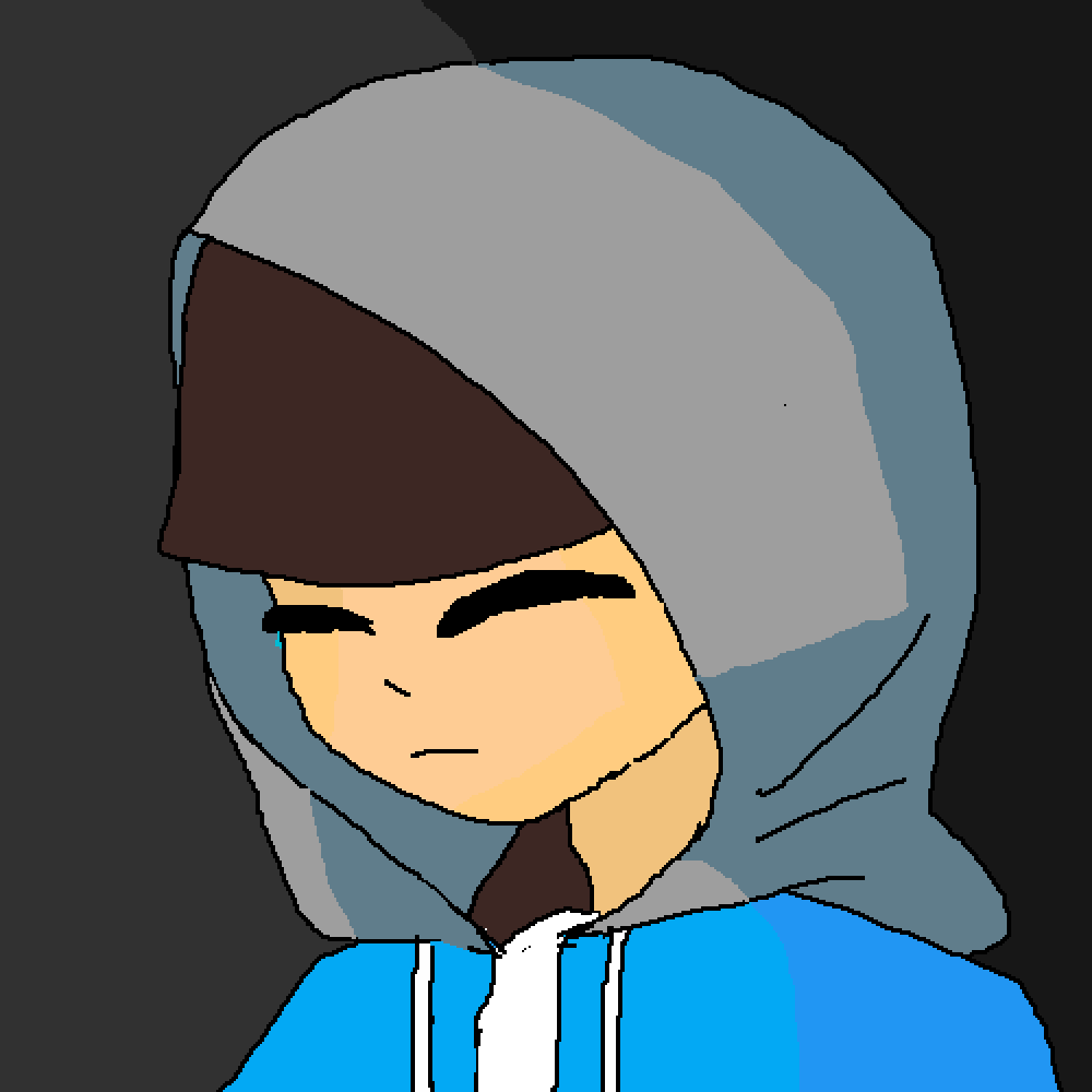Pixilart - frisk wearing sans jacket by Rainbow-guy
