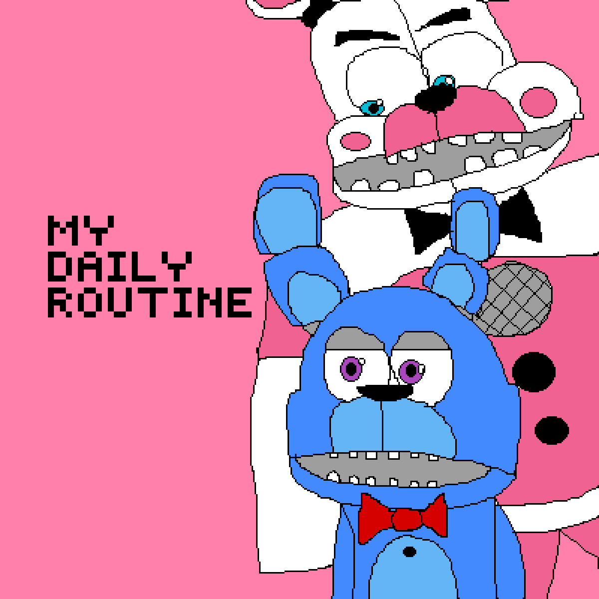 Pixilart - my daily routine ._. by KitFNaF