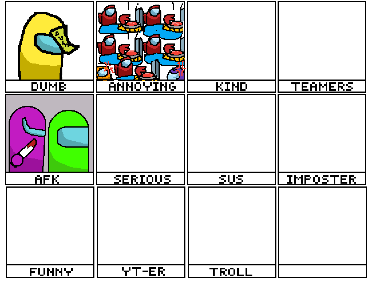 Editing Among us Collab - Free online pixel art drawing tool - Pixilart