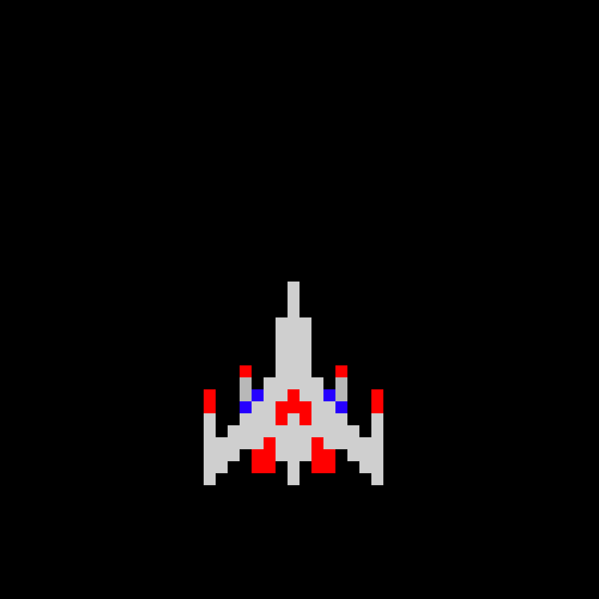 Pixilart - galaga by wolfpup-draws