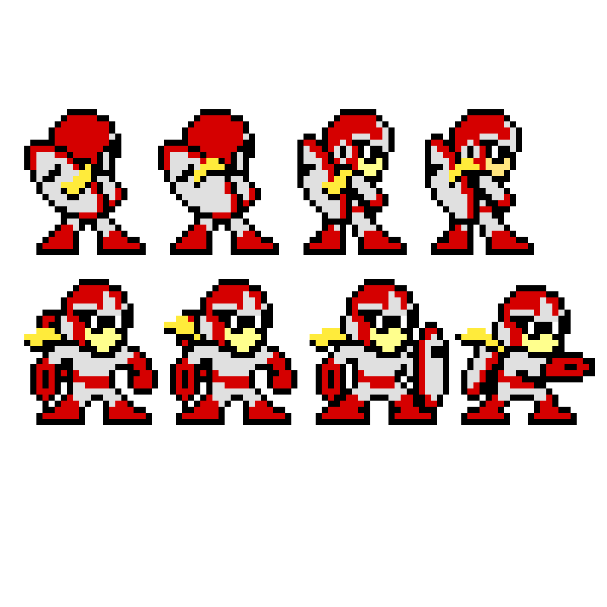 Pixilart - protoman sprites arranged by Rizztar