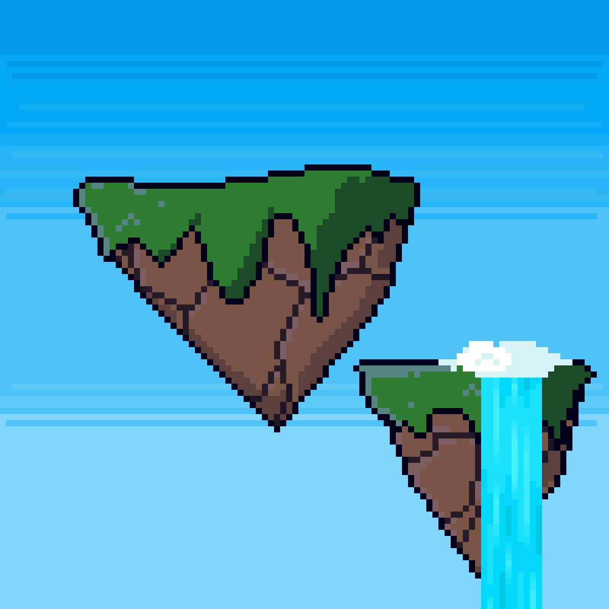 Pixilart - floating islands by DeathGripped