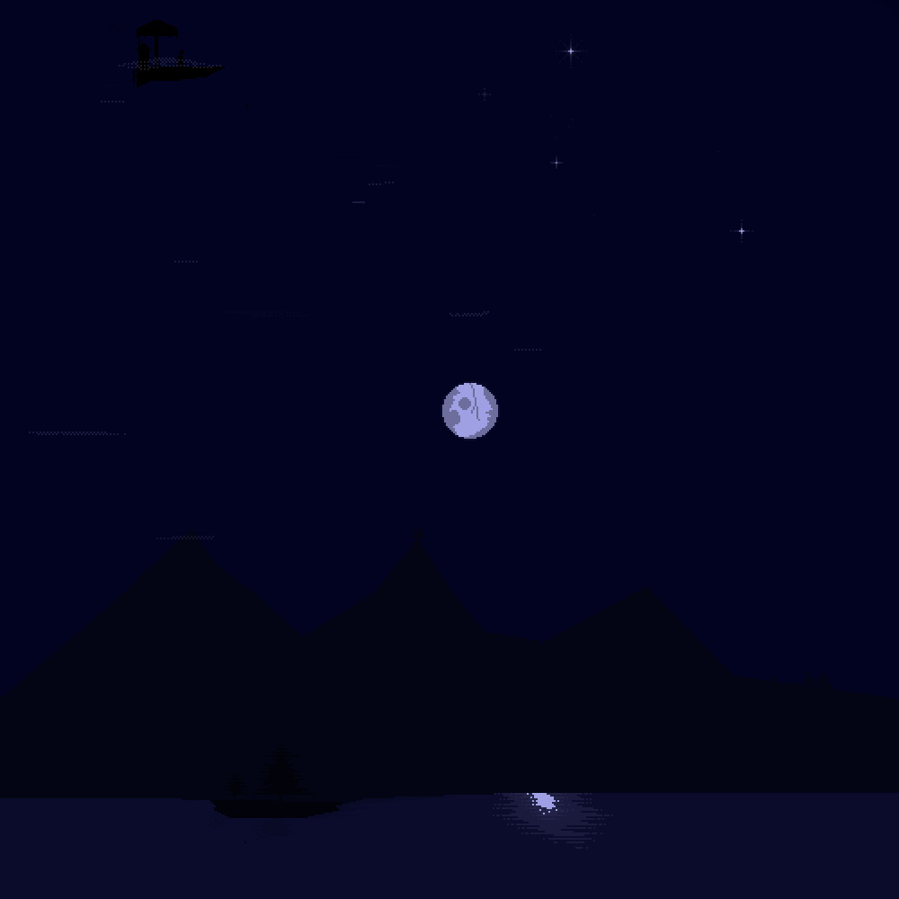Pixilart - moon.lake by Henk