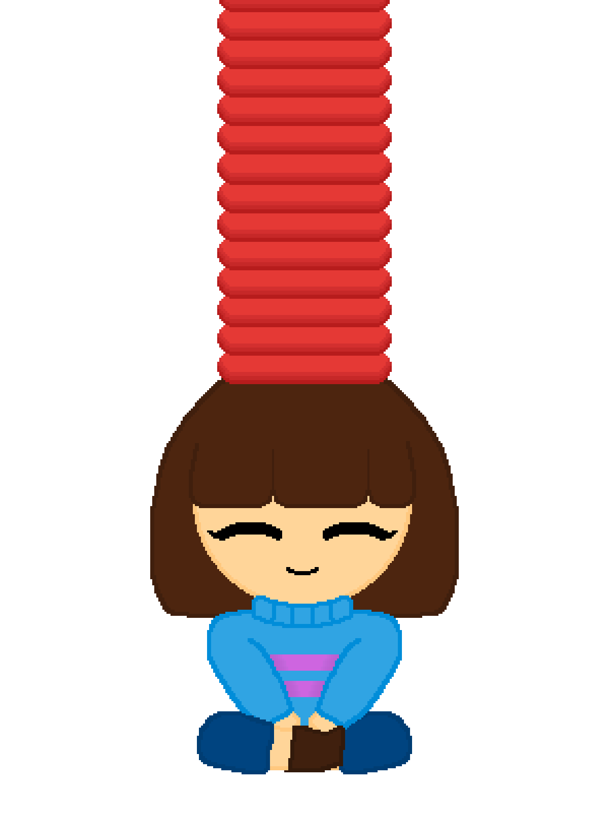 Pixilart - Frisk with hotdog stack by dTTb