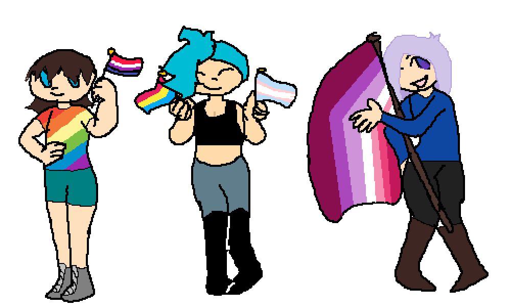 Editing LGBT Collab - Free online pixel art drawing tool - Pixilart