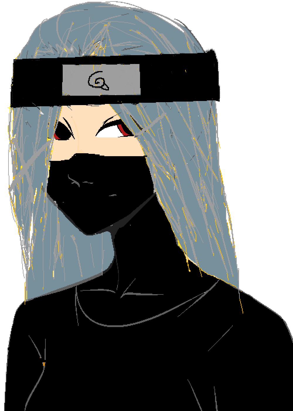 Editing kakashi - Free online pixel art drawing tool - Pixilart