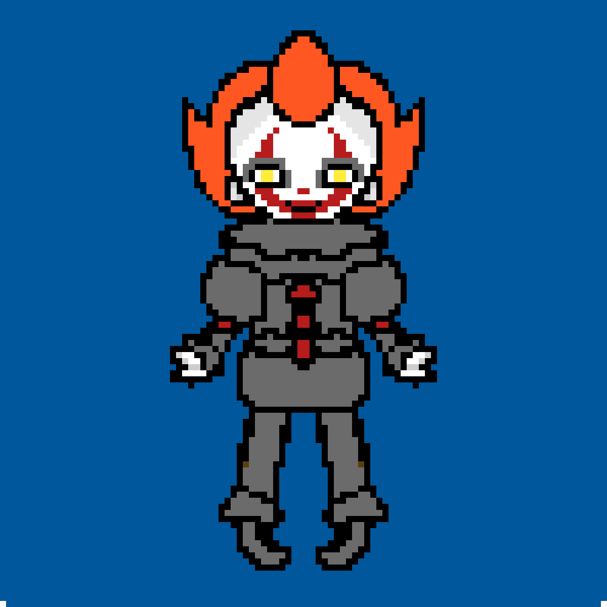 Editing pennywise - Free online pixel art drawing tool - Pixilart
