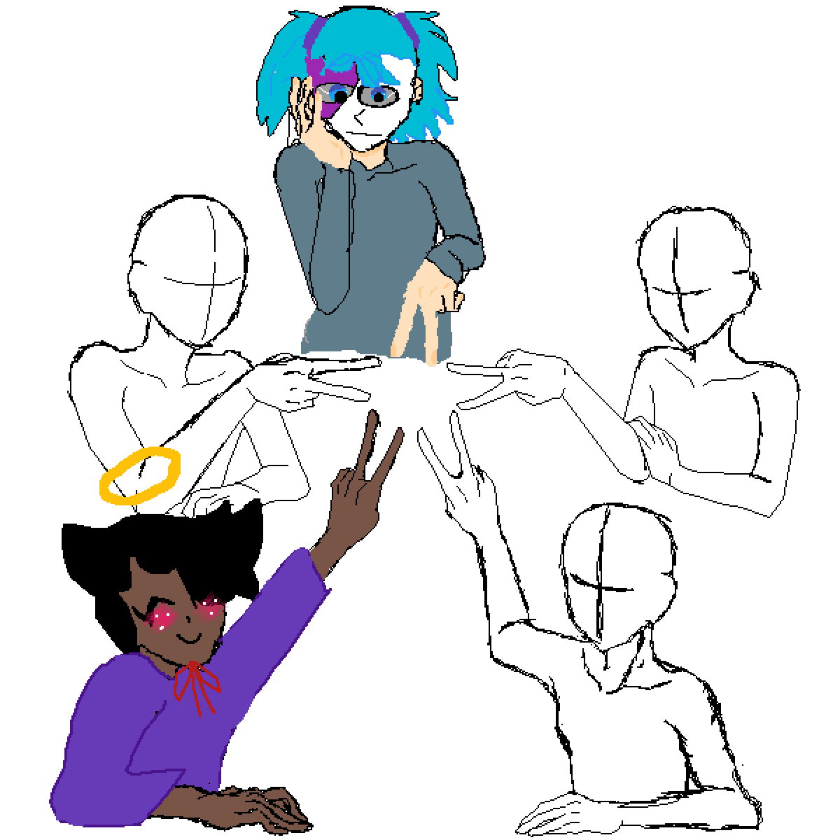 Editing Sally Face - Free online pixel art drawing tool - Pixilart