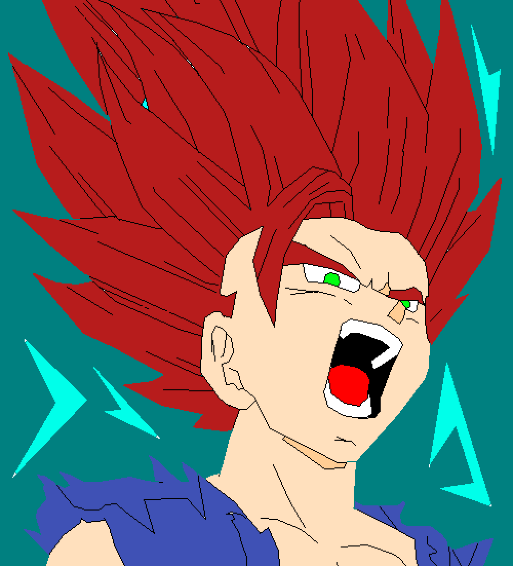 Pixilart - super saiyan god by Jasonplayzex