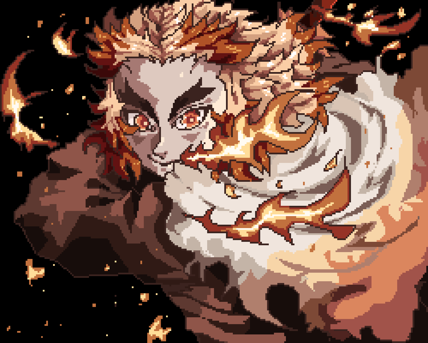 Pixilart - rengoku by Cat-gendo