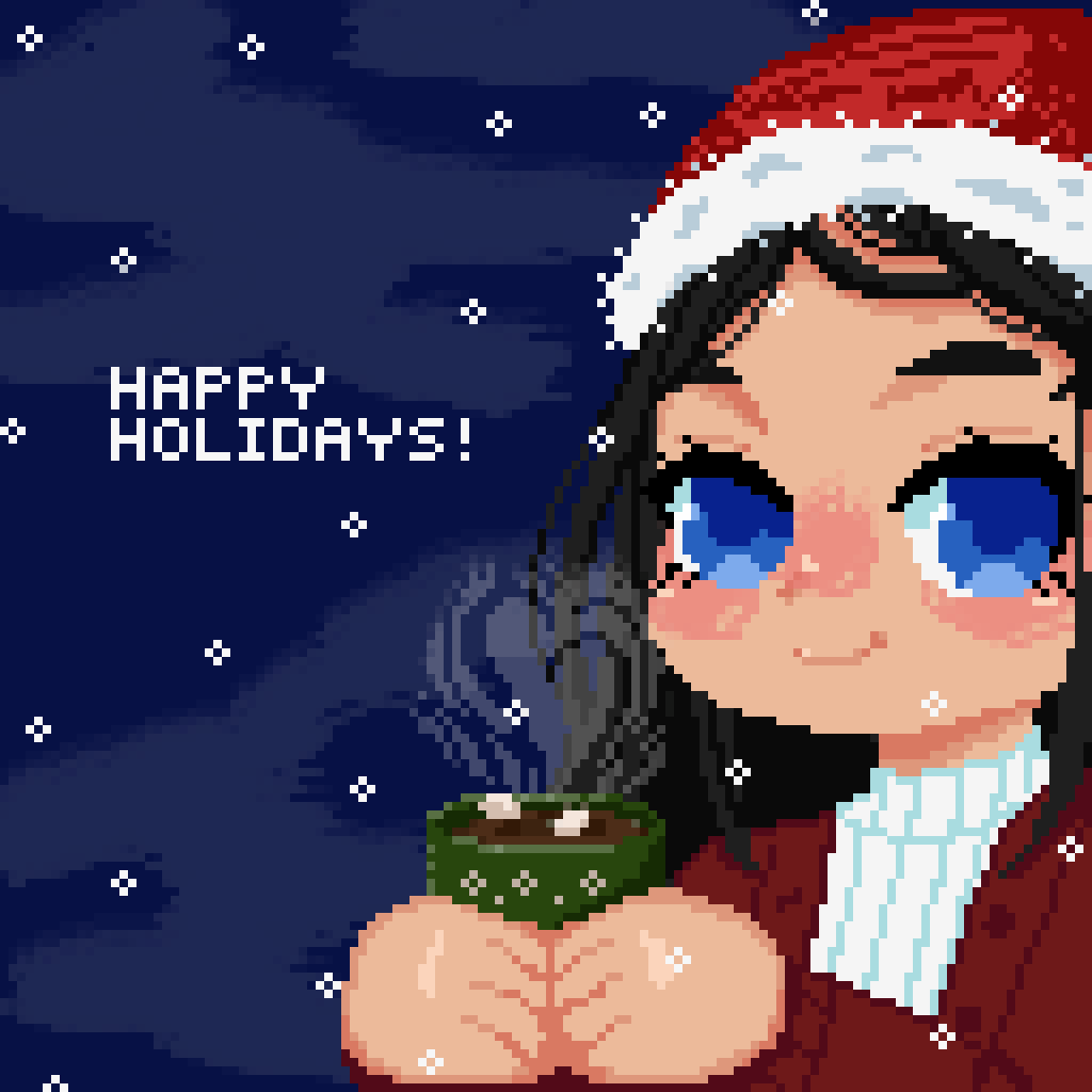 Pixilart - Happy Holidays by LikeASirCat